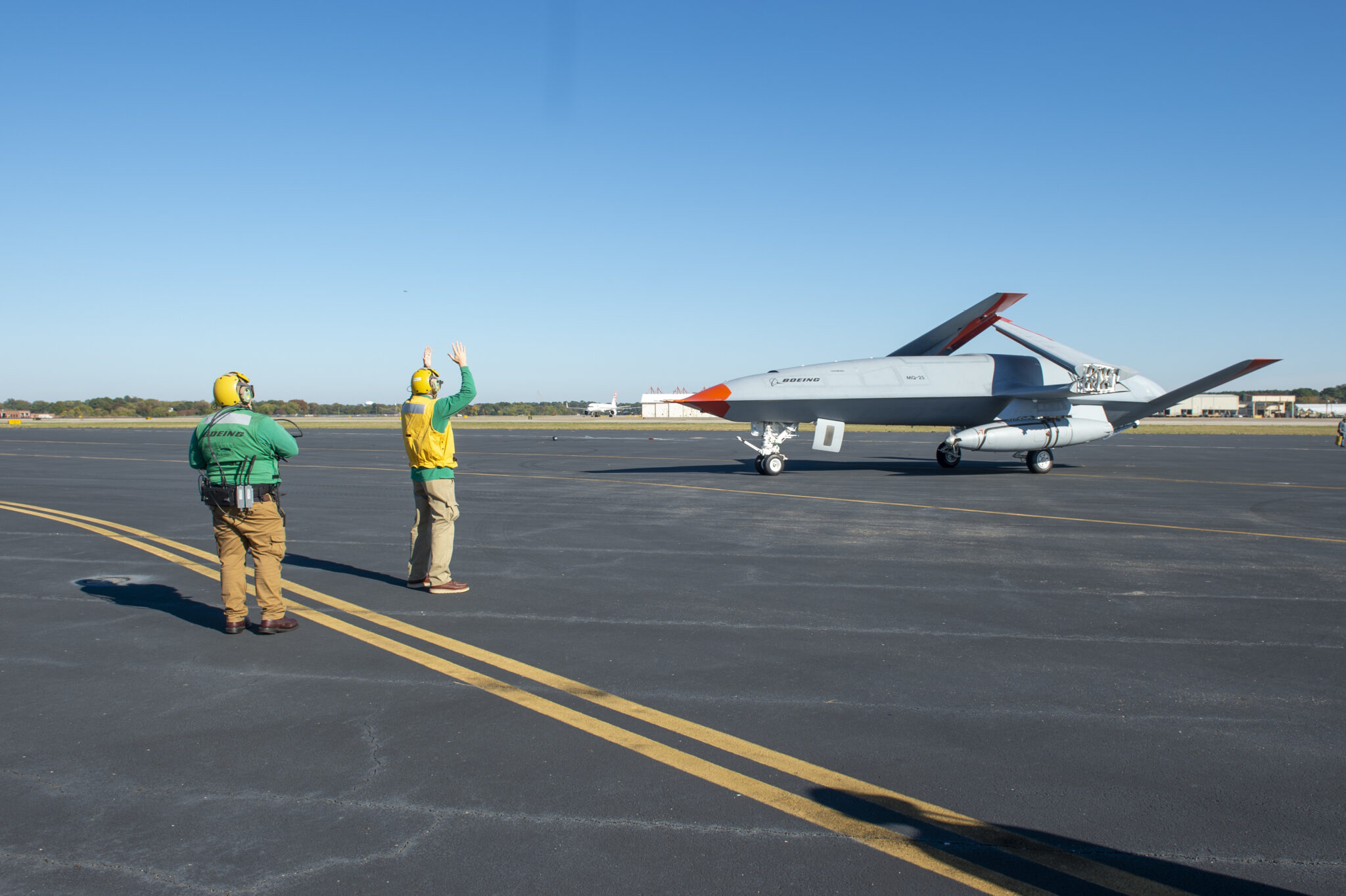 MQ-25 Conducts Ground Testing at Chambers Field - Seapower
