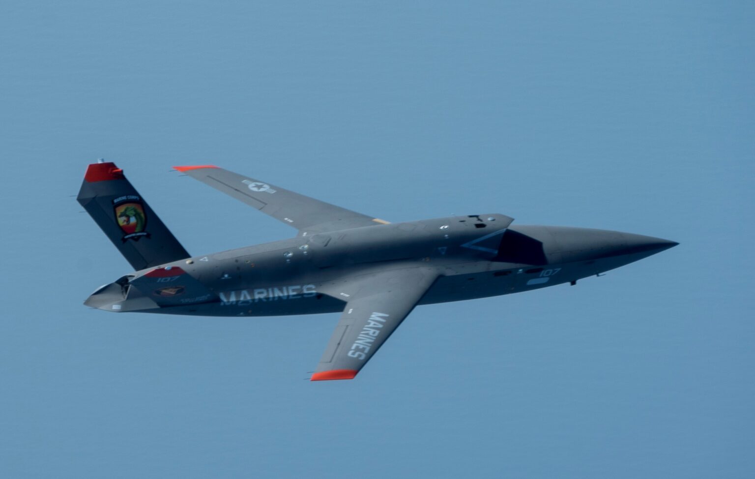 Marine Corps XQ-58A Valkyrie completes first flight - Seapower
