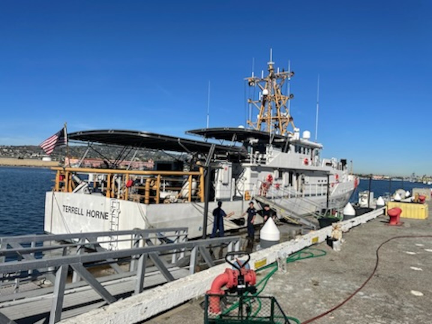 U.S. Coast Guard Cutter Terrell Horne returns to home port following a ...