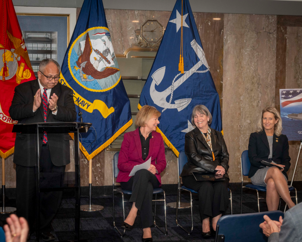 SECNAV Highlights Bipartisanship with Ship Sponsors for USS Congress on ...