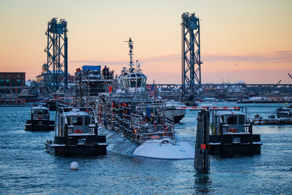 Portsmouth Naval Shipyard Successfully Undocks USS Cheyenne - Seapower