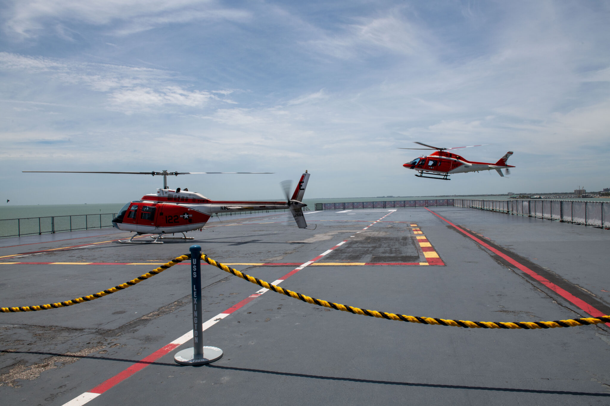 Historic TH-57 Helicopter Landing Aboard USS Lexington Marks End of an ...