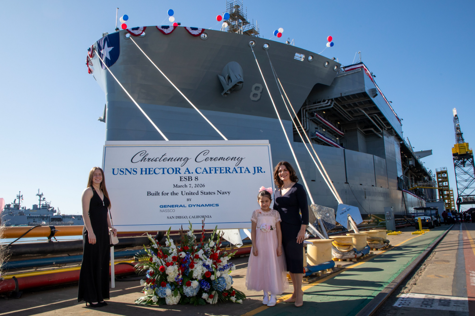 General Dynamics NASSCO Christens the Sixth and Final Ship in the ESB ...
