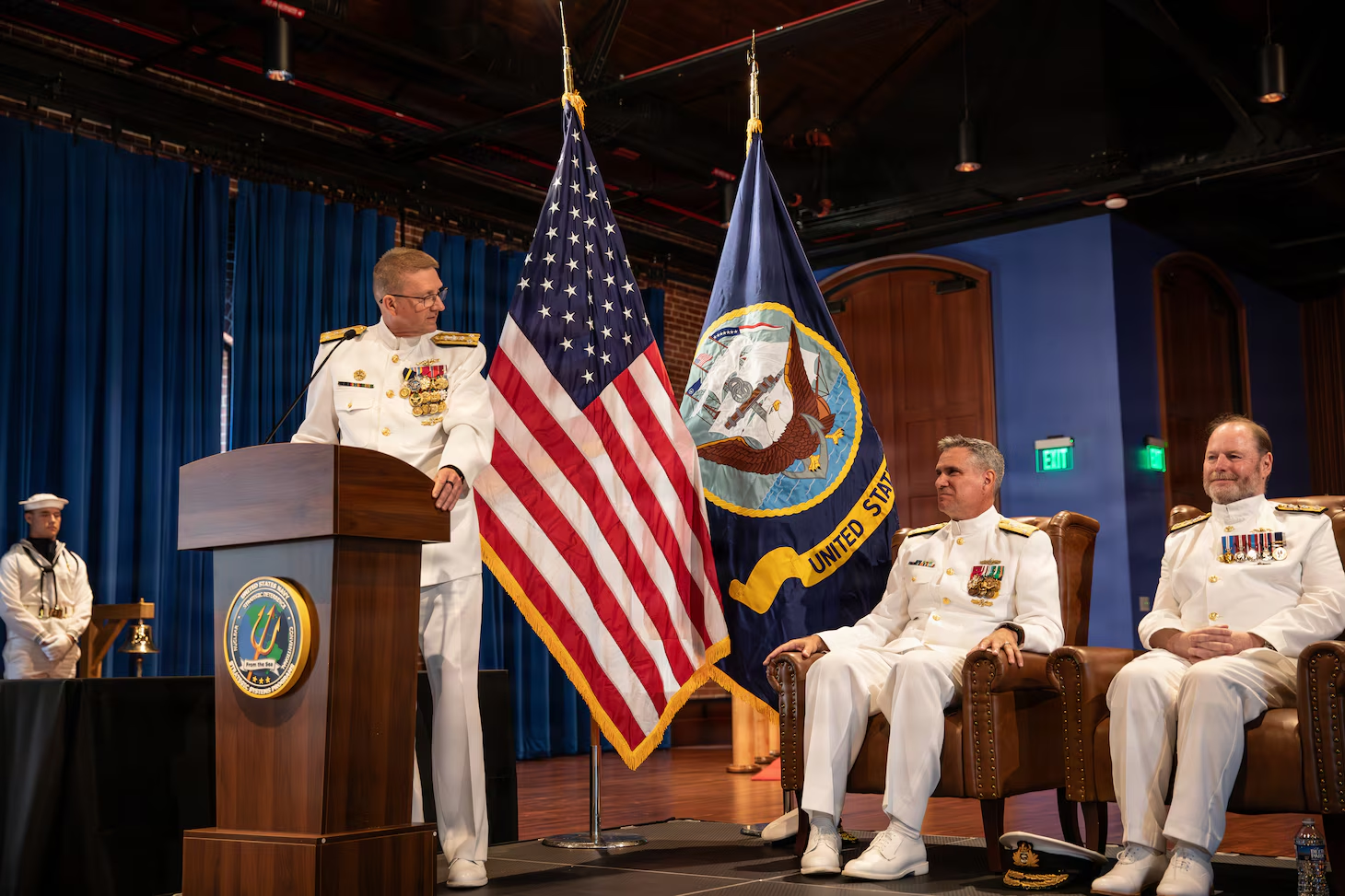 Vice Adm. Douglas L. Williams Relieves Vice Adm. Johnny Wolfe Jr. at ...